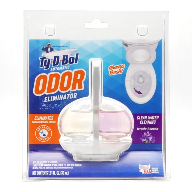 Ty-D-Bol Automatic Odor Eliminator Over-the-Rim Toilet Bowl Cleaner ...