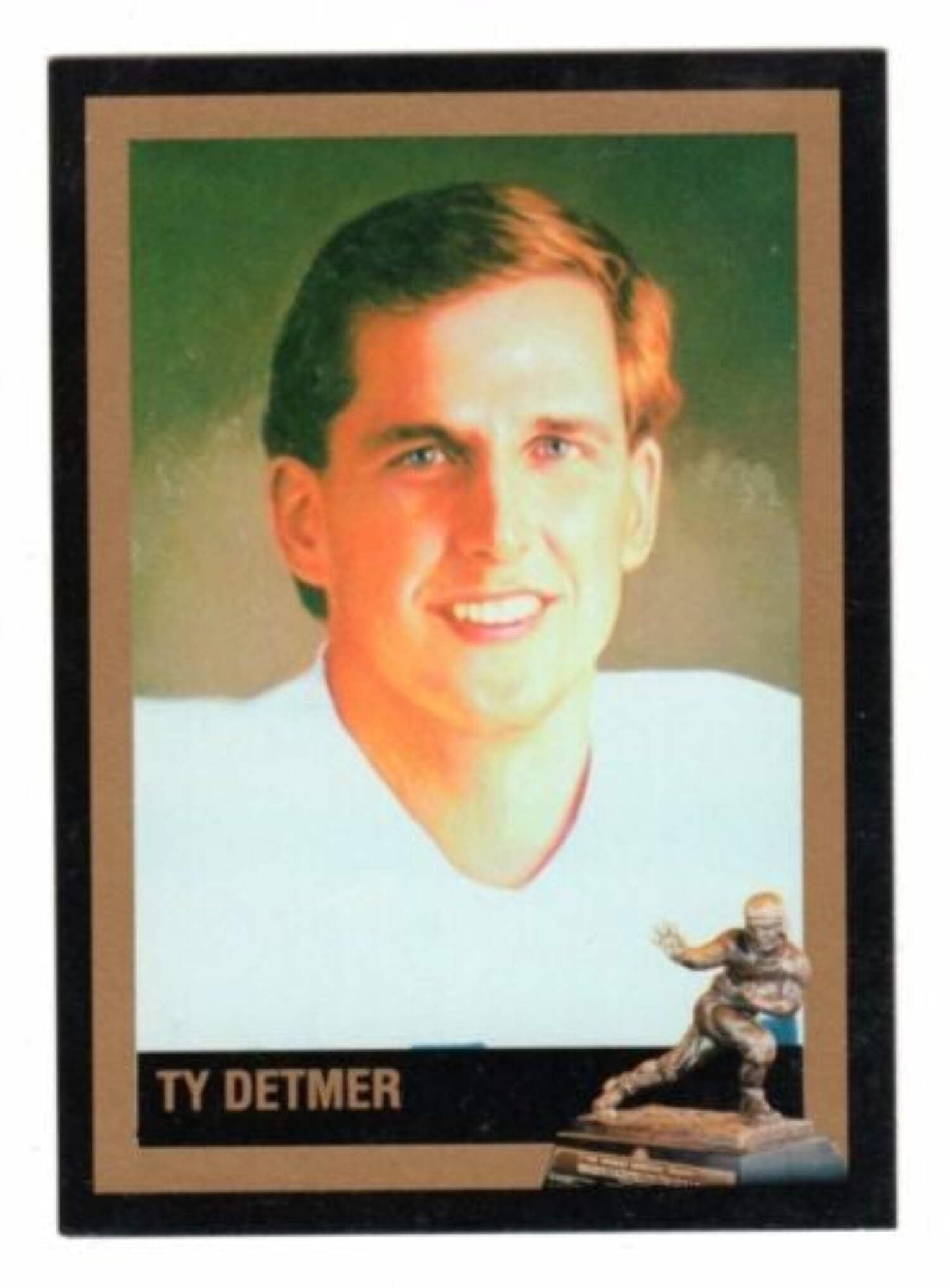 Ty Detmer BYU Cougars 1990 Heisman Trophy winner card - Walmart.com