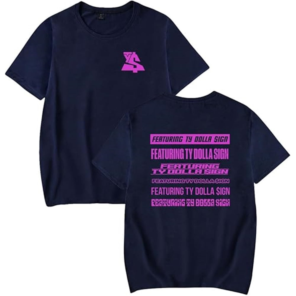 Ty Dolla Sign T-shirt Women Men Crewneck Short Sleeve Tee Unisex Hip ...