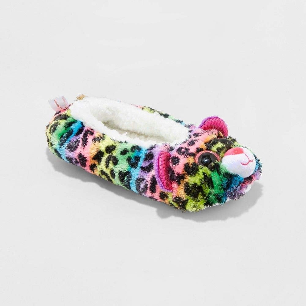Ty Dotty - Beanie Boos Child's Slipper Socks medium Rainbow Treaded ...