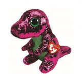 Ty Flippable - STOMPY The Pink/Green Sequin Dinosaur 6" (With Fun Chops ...