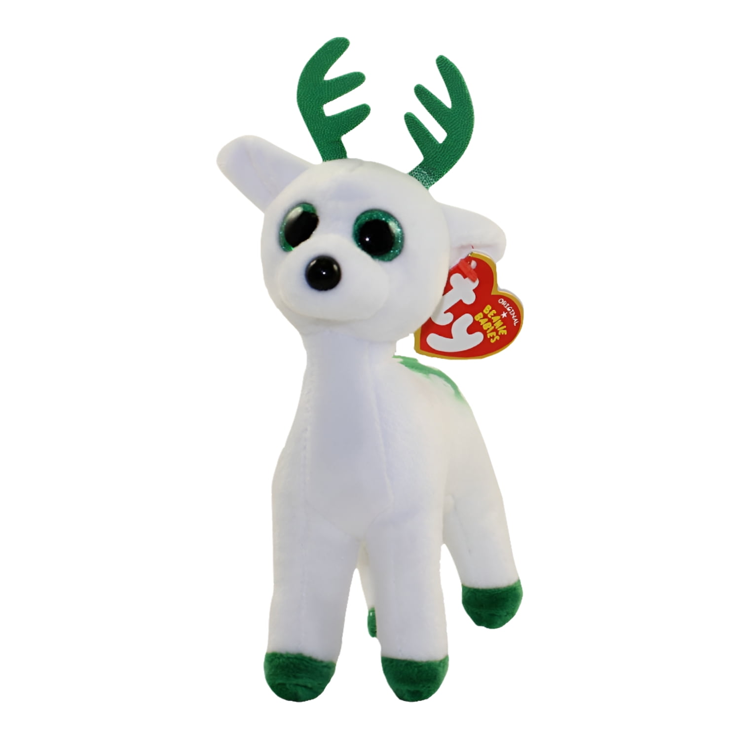Ty Beanie Baby - Peppermint the Reindeer – Regular – Glitter Eyes ...