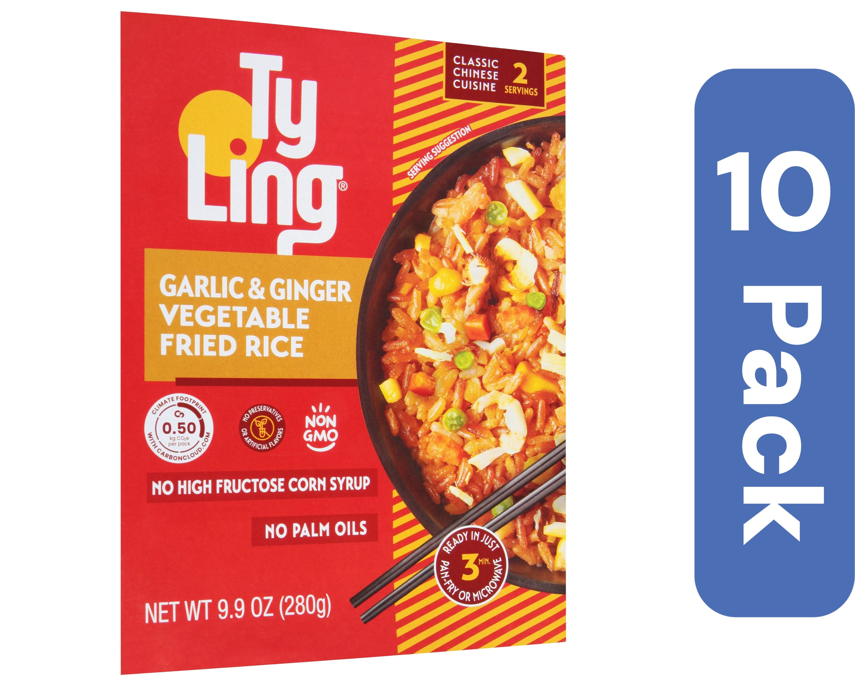 Ty Ling Garlic Ginger Vegetable Fried Rice 9.9 oz (Pack Of 10 ...