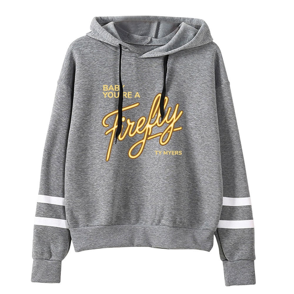 Ty Myers Firefly Hoodie Long Sleeve Pocketless Unisex Sweatshirt Casual ...