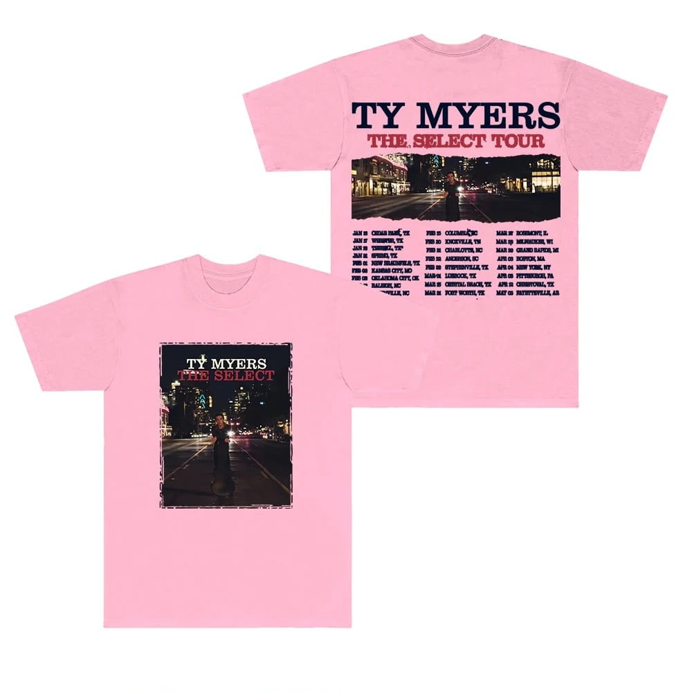 Ty Myers The Select Album 2025 Tour Merch Unisex Crewneck Short Sleeve T-Shirt - Walmart.com