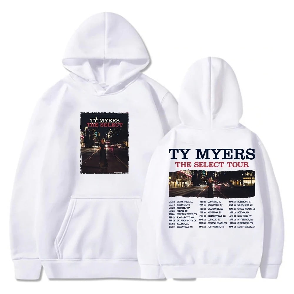 Ty Myers The Select Album 2025 Tour Unisex Hoodie Long Sleeve Sweatshirt Concert Fashion Merch ...
