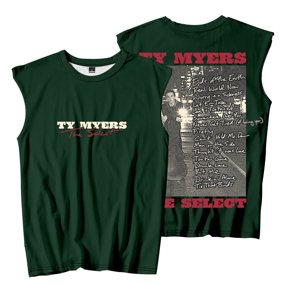 Ty Myers The Select Album Sleeveless T-Shirts 2025 Tour Merch Summer ...
