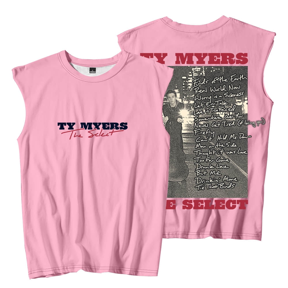 Ty Myers The Select Album Sleeveless T-Shirts 2025 Tour Merch Summer ...