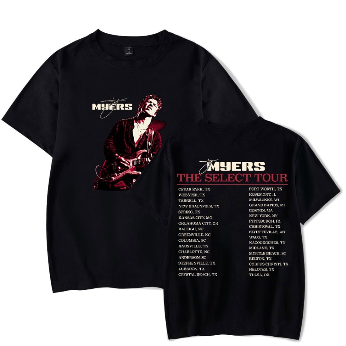 Ty Myers The Select Album T-Shirts 2025 Tour Merch Unisex Fashion ...