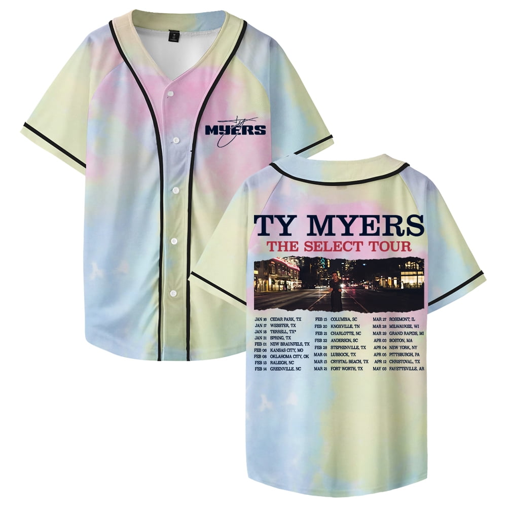 Ty Myers The Select Tour 2025 Baseball Jersey Short Sleeve Button-up ...