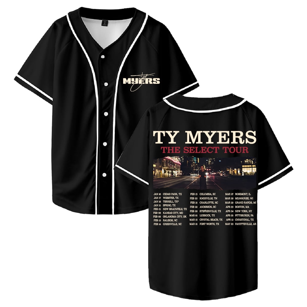 Ty Myers The Select Tour 2025 Baseball Jersey Short Sleeve Button-up ...