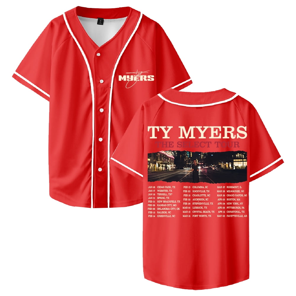 Ty Myers The Select Tour 2025 Baseball Jersey Short Sleeve Button-up ...