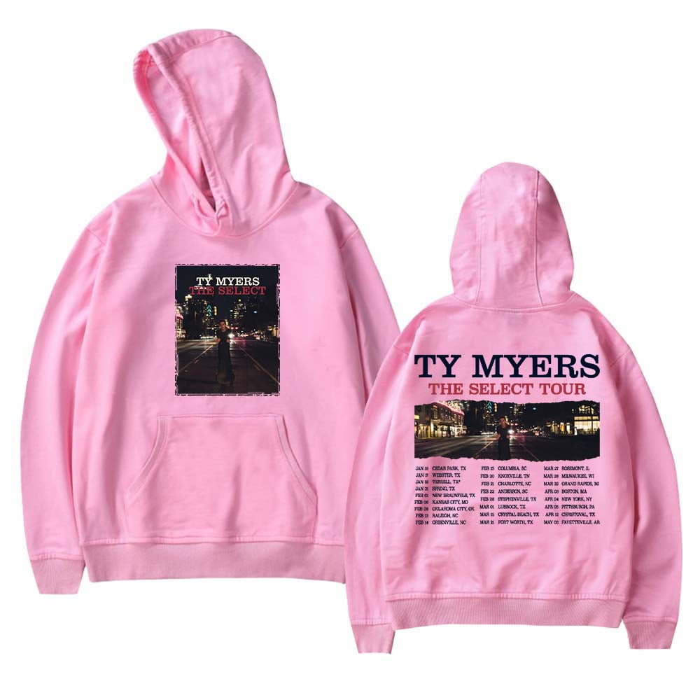 Ty Myers The Select Tour 2025 Merch Hoodies Women Men Long Sleeve ...