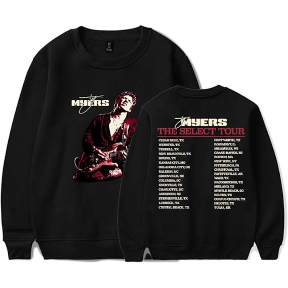 Ty Myers The Select Tour 2025 Merch Sweatshirt Women Men Crewneck Long ...