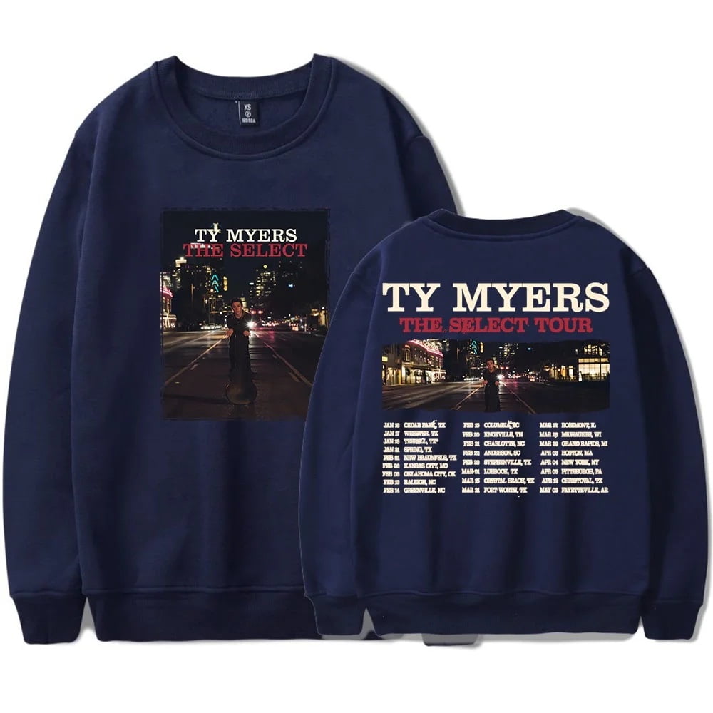 Ty Myers The Select Tour 2025 Merch Sweatshirt Women Men Crewneck Long ...