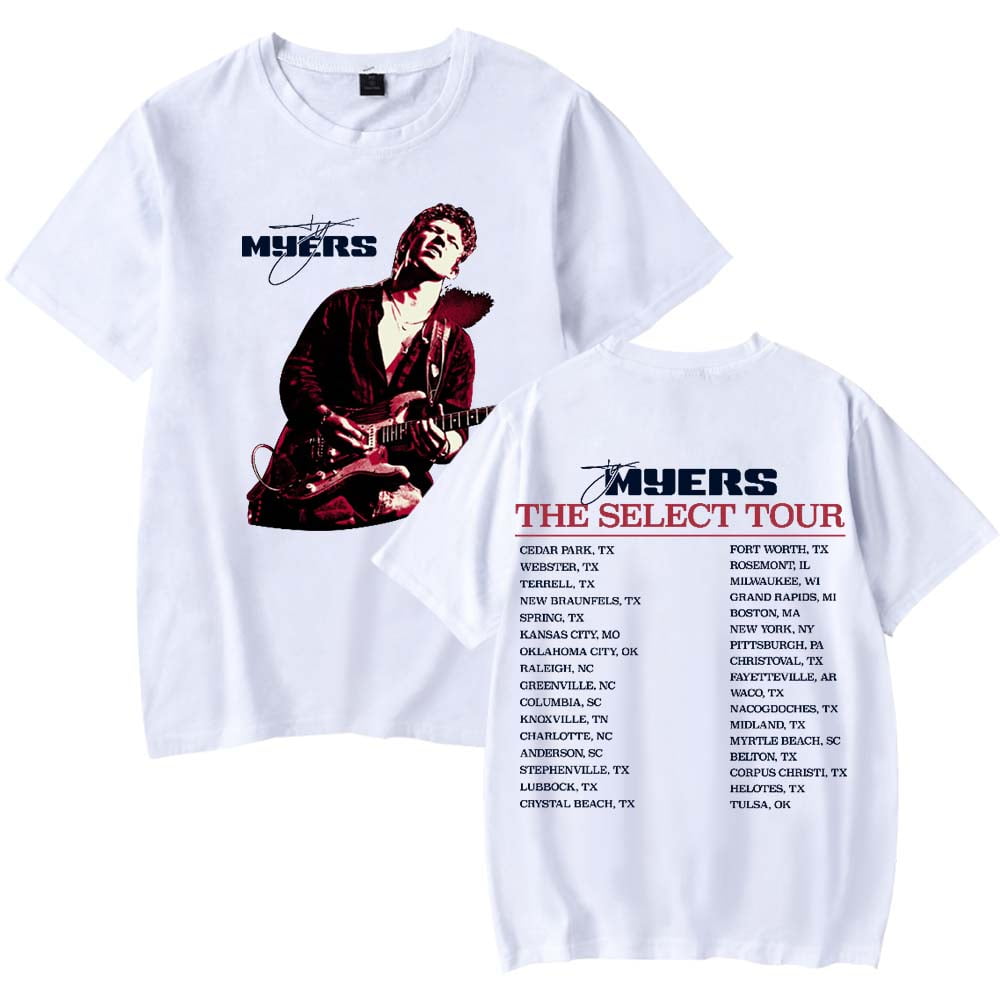 Ty Myers The Select Tour 2025 Merch T-Shirt Women Men Casual Crewneck Short Sleeve Tee - Walmart.com