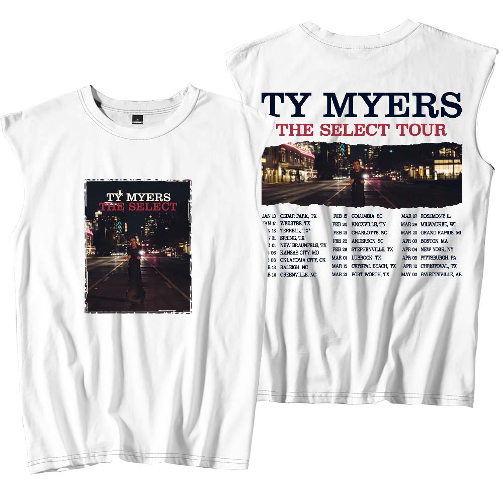 Ty Myers The Select Tour 2025 Merch Tank Tops Sleeveless Sport Vest ...