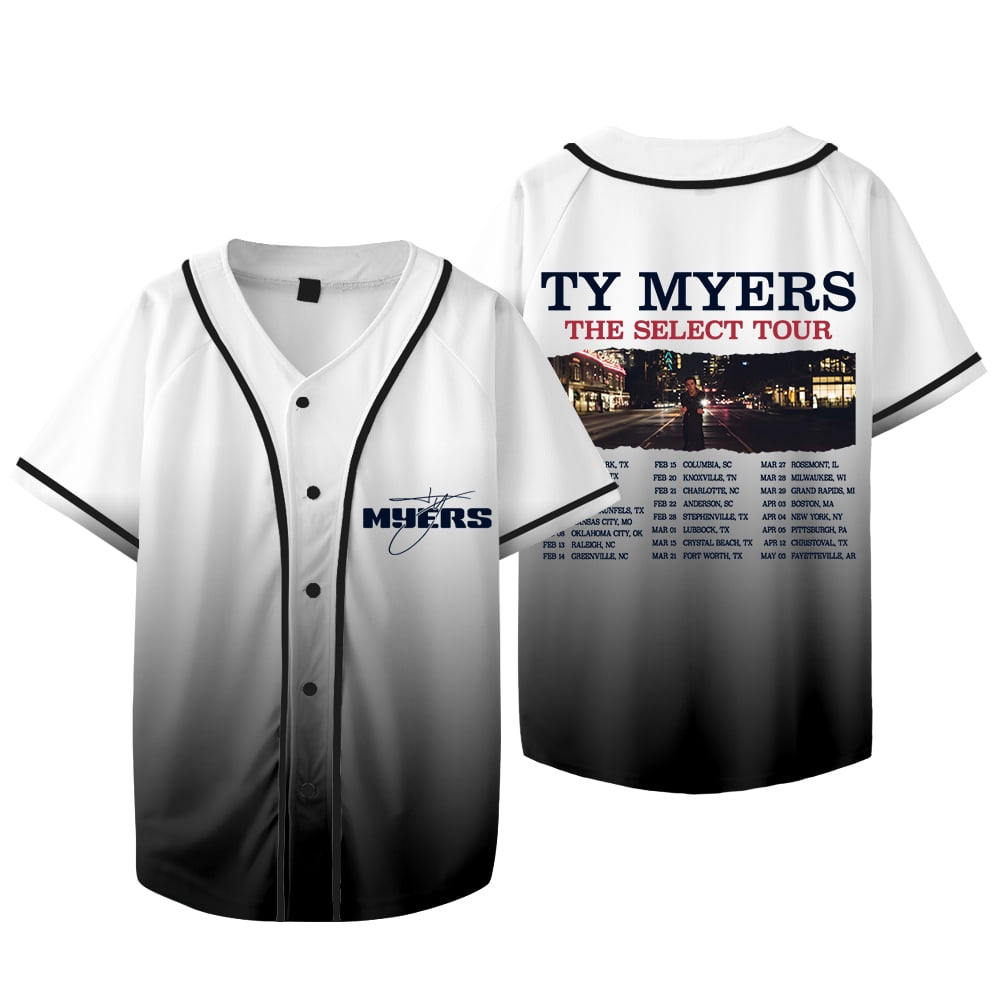 Ty Myers The Select Tour Merch Baseball Jacket Cosplay Unisex V-neck Short Sleeve T-Shirts ...
