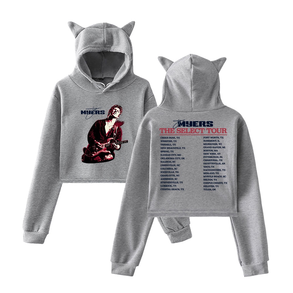 Ty Myers The Select Tour Photo Merch Pullover Female Cat Ears Hoodie ...
