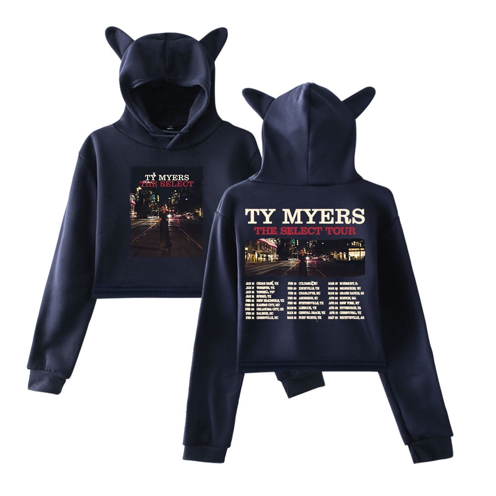 Ty Myers The Select Tour Pullover Female Cat Ears Hoodie Long Sleeve ...