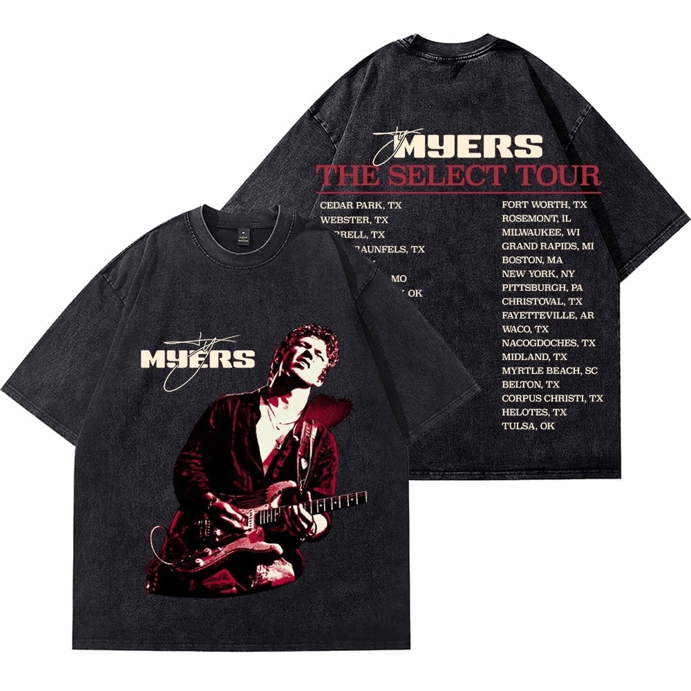 Ty Myers The Select Tour Vintage Wash Men's and women's pure cotton ...