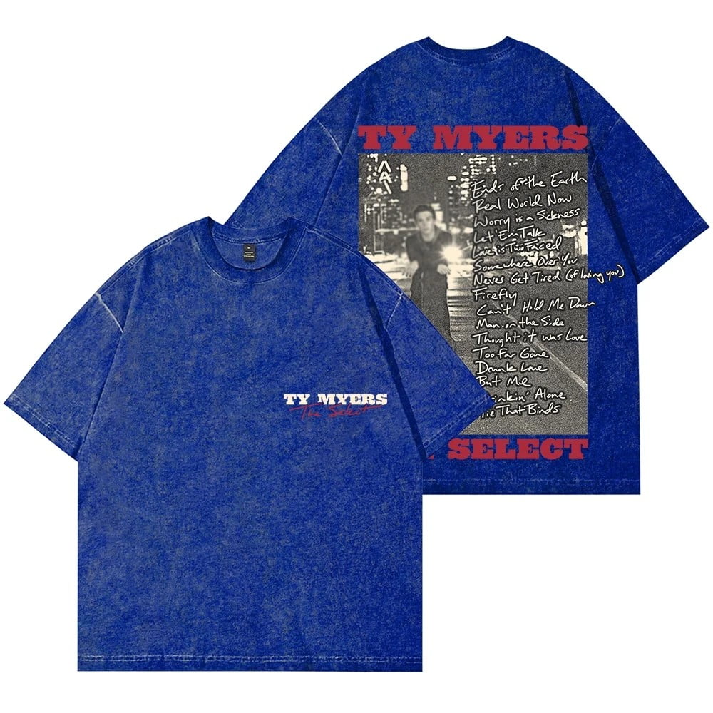 Ty Myers The Select Tour Vintage Wash Unisex Cotton Summer Concert Tee ...