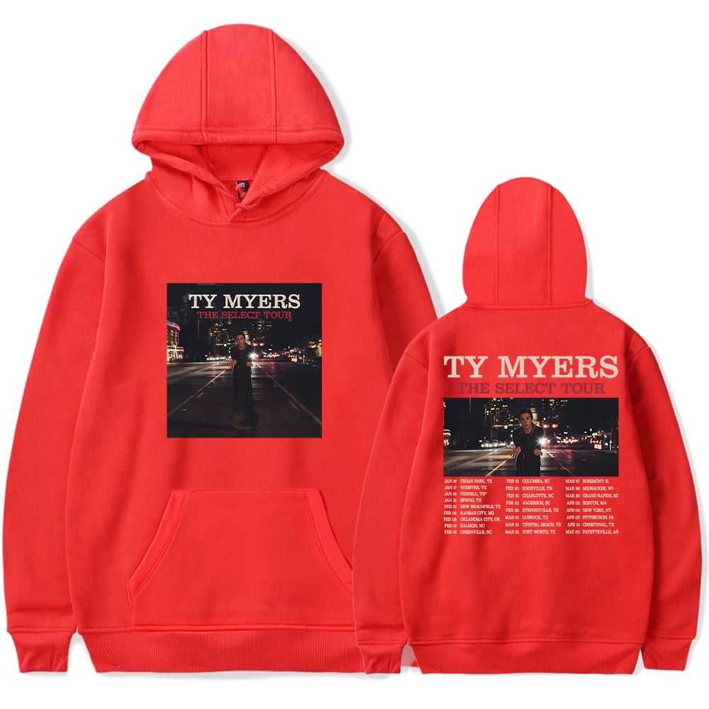 Ty Myers merch The Select Tour 2025 Hooded Drawstring Pocket Sweatshirt ...