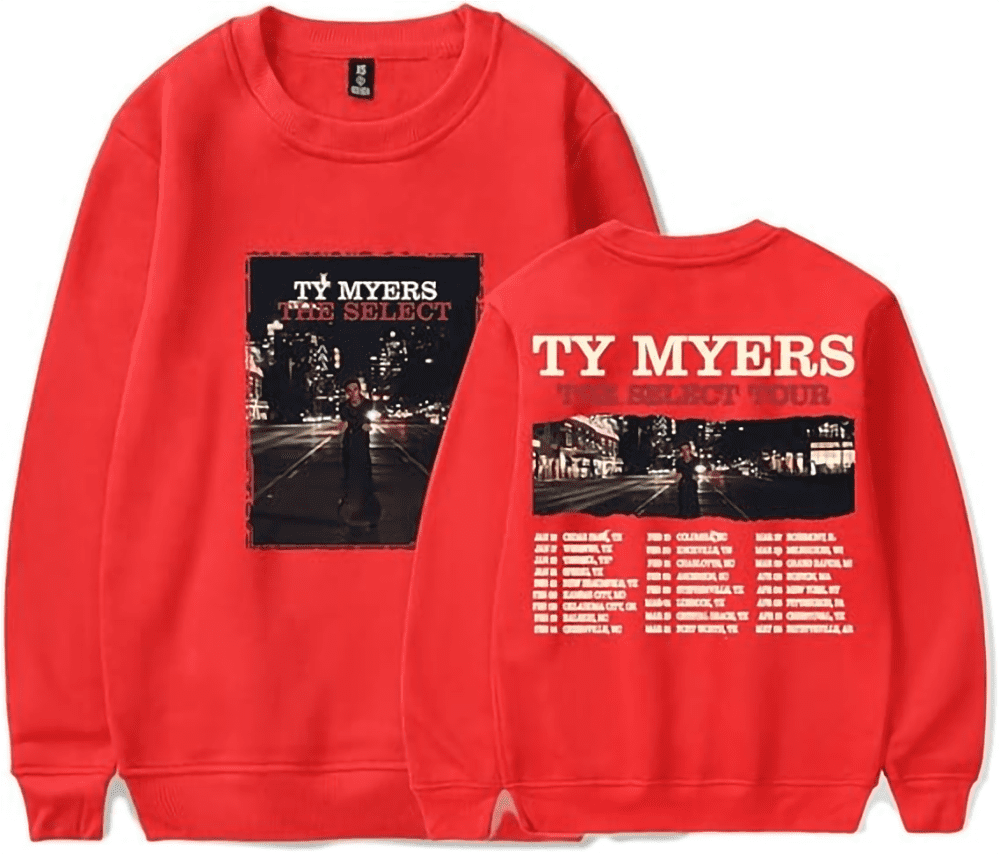 Ty Myers merch The Select Tour 2025 sweatshirt crewneck long sleeve ...