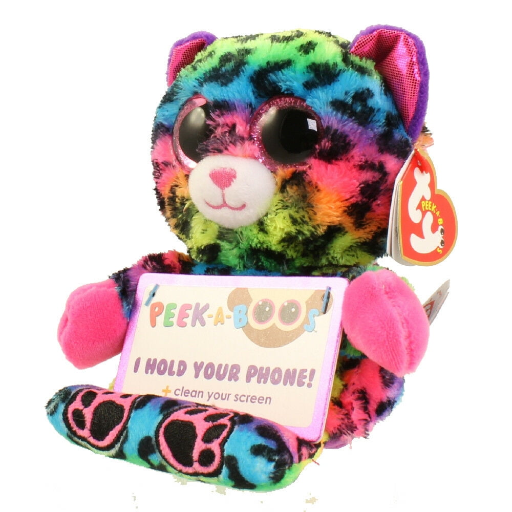 Ty Peek A Boos Lance the Leopard Phone Holder Screen Cleaner Plush ...