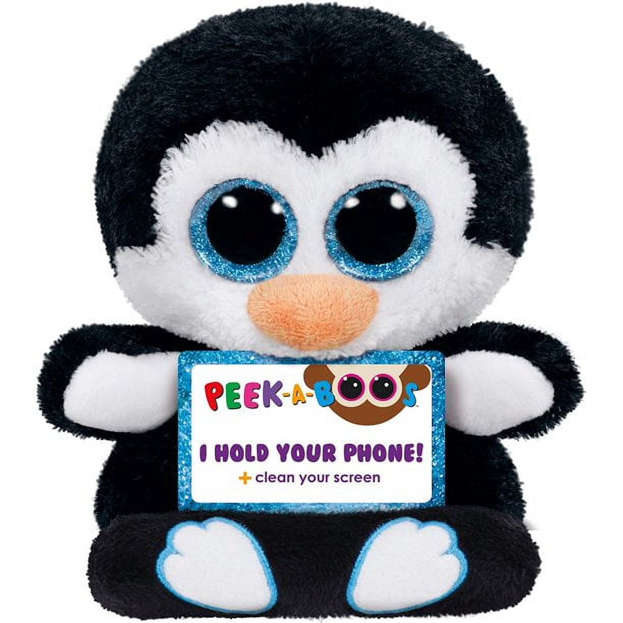 Ty Peek A Boos - Penni The Penguin Phone Holder Screen Cleaner 6" Plush ...