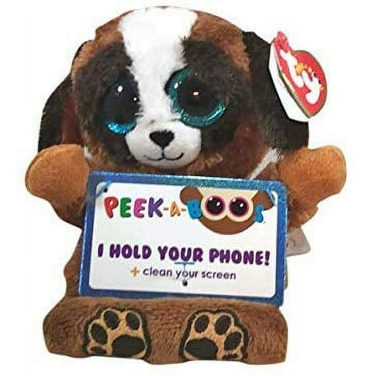 Ty Peek A Boos, Pups The Dog Phone Holder, Screen Cleaner Plush Toy, 6 ...