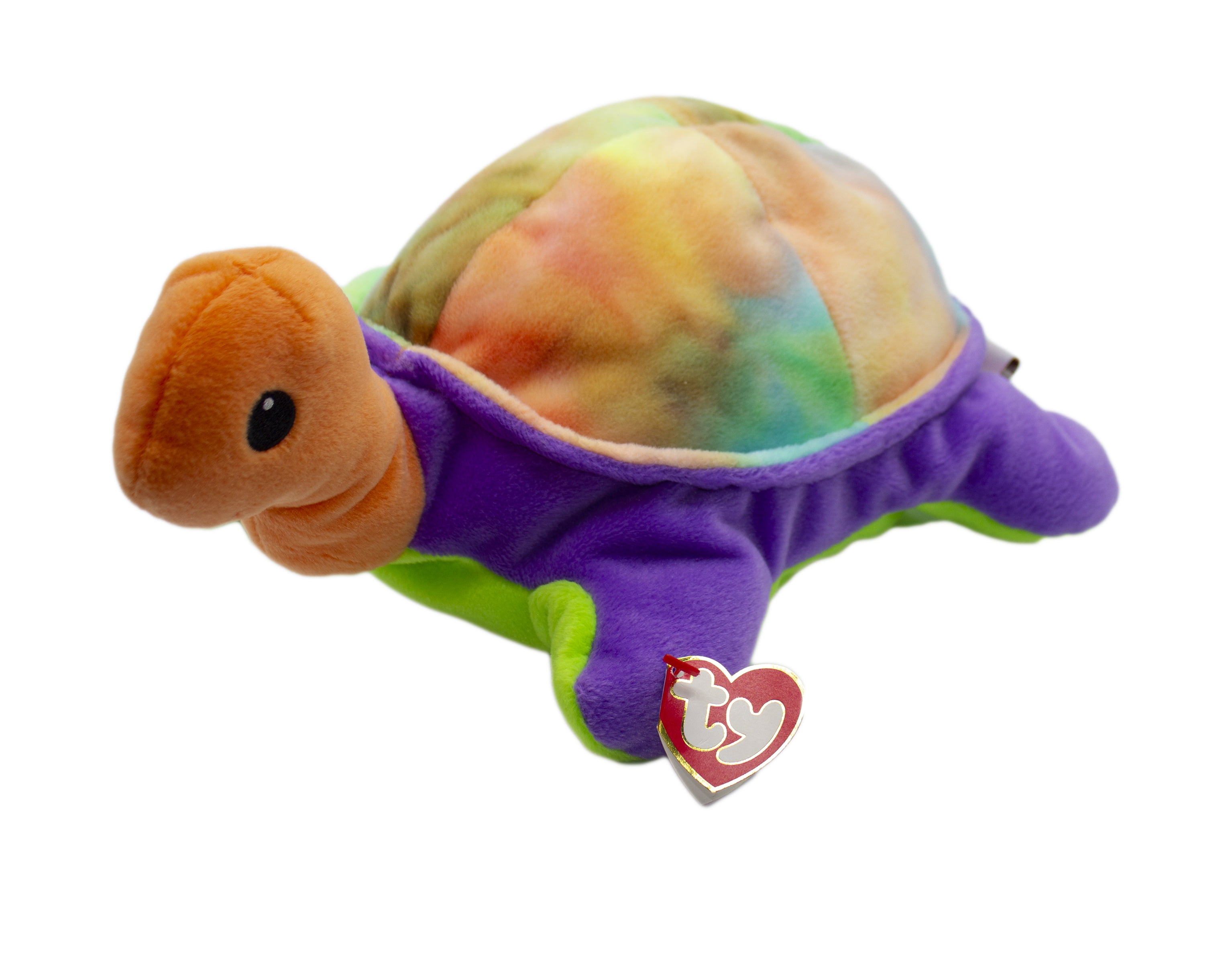 Ty Beanie Baby Pillow Pal: Snap the Turtle with Rainbow Shell Stuffed ...