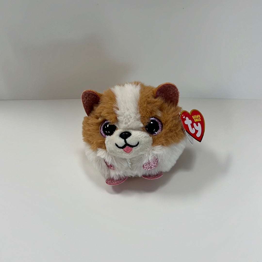 Ty Puffies (Beanie Balls) Plush - TANNER the Brown Dog (4 inch ...