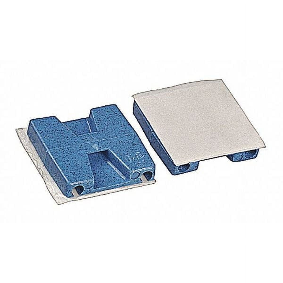 Ty-Rap Metal Detectable Cable Tie Mount, Nylon 6/6, Blue, 1.13 in L ...