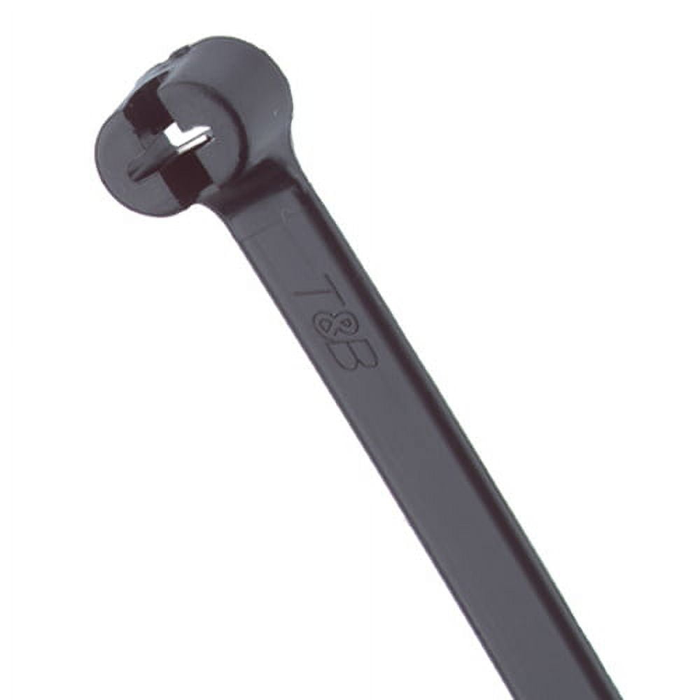 "Ty-Rap 120lb 13"" Ultraviolet Resistant Black Nylon & Stainless Steel ...