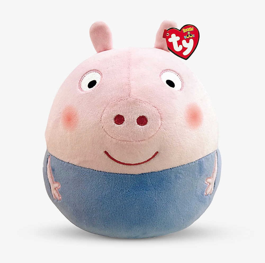 Ty Squish-A-Boos (Squishies) Beanie - GEORGE PEPPA PIG (Small Size - 9 ...
