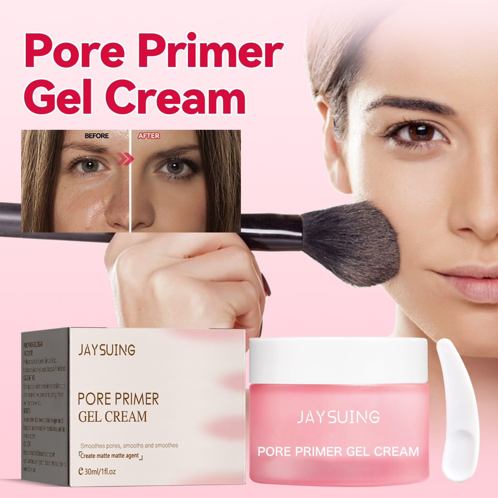 TyTqxy Facial Pore Base Cream 30G, Tight Pores Flattened Skin Easy ...