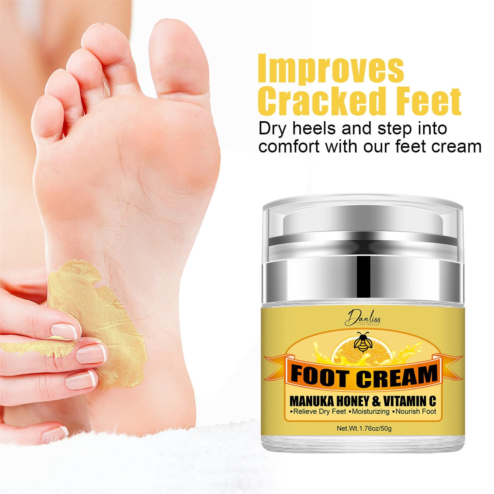 TyTqxy Milk and Honeys Foot Mask 50G Clean Up Dead Skin Calluses Tender ...