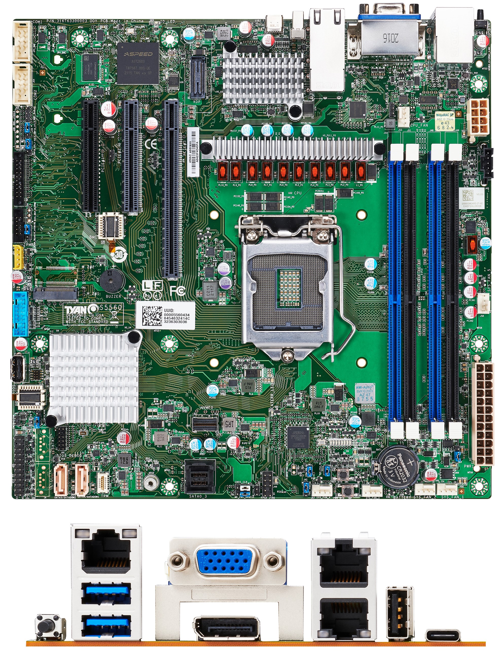 Tyan Tempest CX S5560 S5560GM2NRE-2T Motherboard - Intel C252 Chipset ...