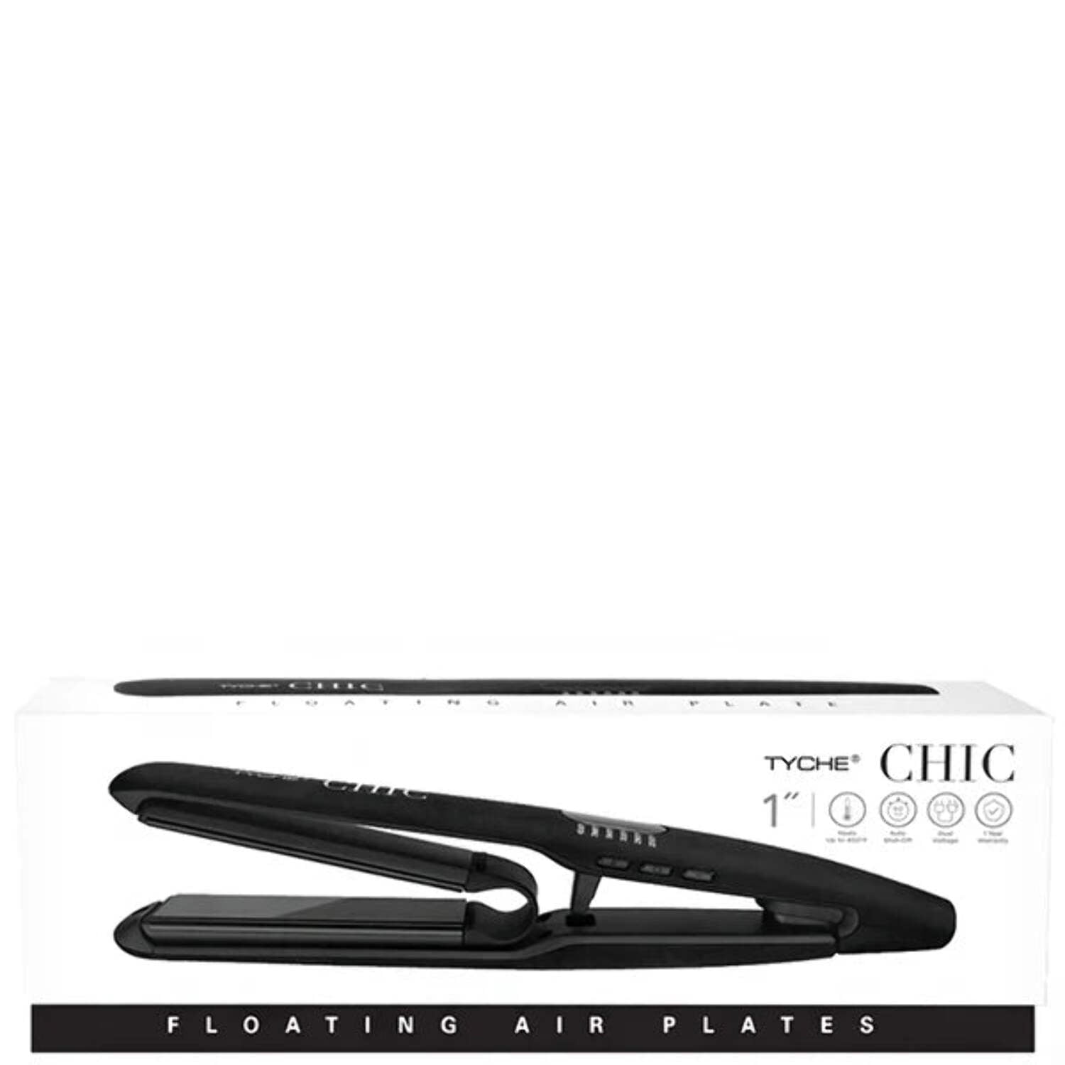 Tyche CHIC 1" Flat Iron – Floating Air Plates - Walmart.com