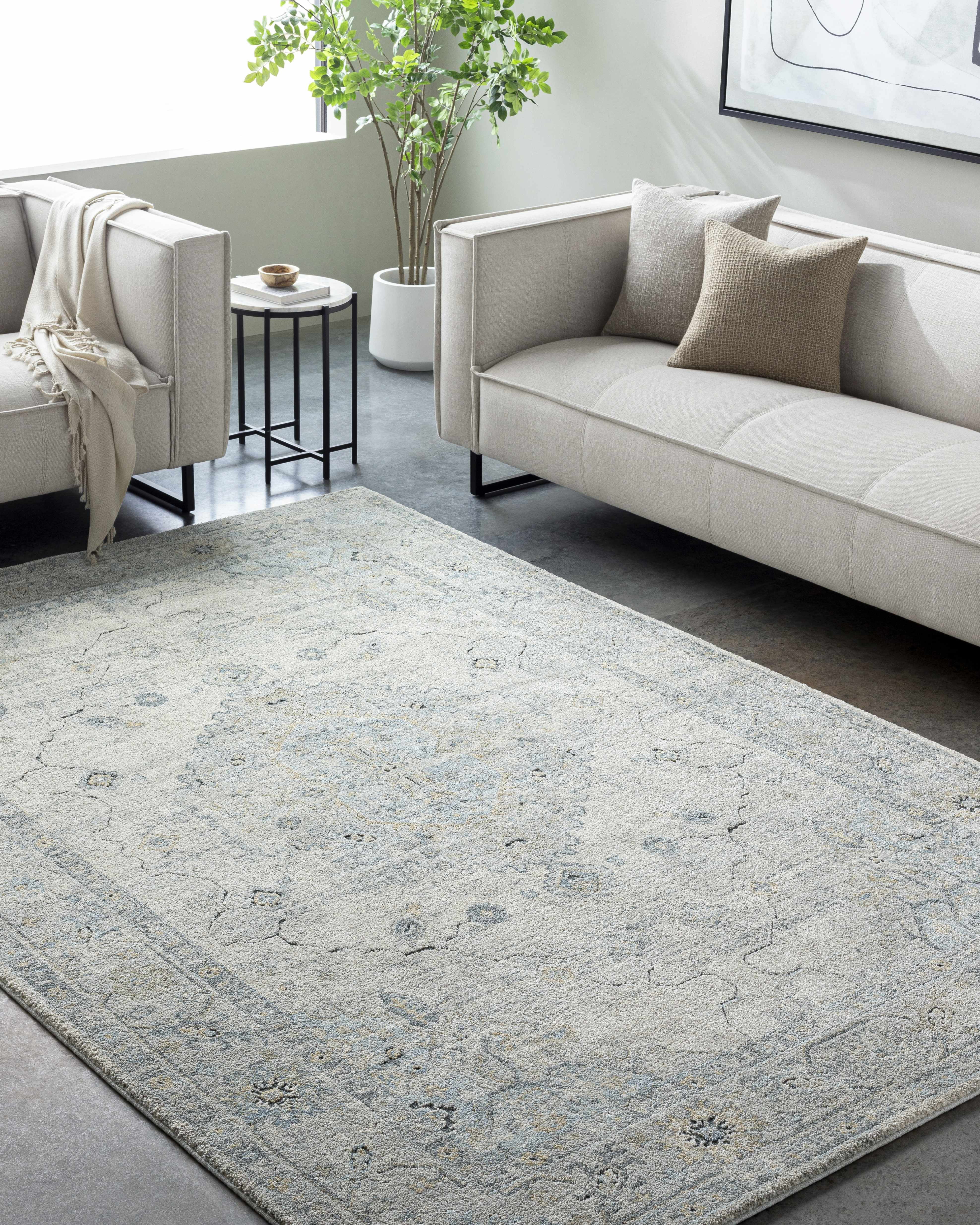 BoutiqueRugs Tyche Traditional Runner Rug - Beige, Light Gray, Gray - 2 ...