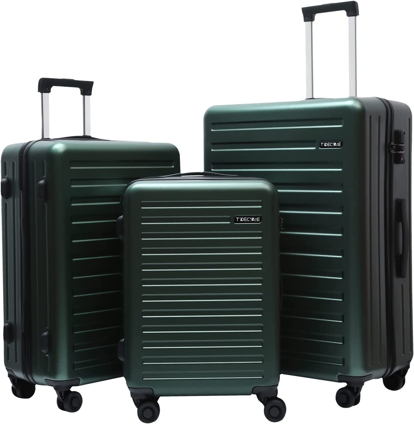 TydeCkare Hardshell 3 Piece Luggage Set (20/24/28) with TSA Lock ...