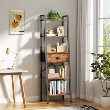 Crofy 3-Tier Folding Bookcase, Metal Book Shelf for Storage, 42.33" H ...