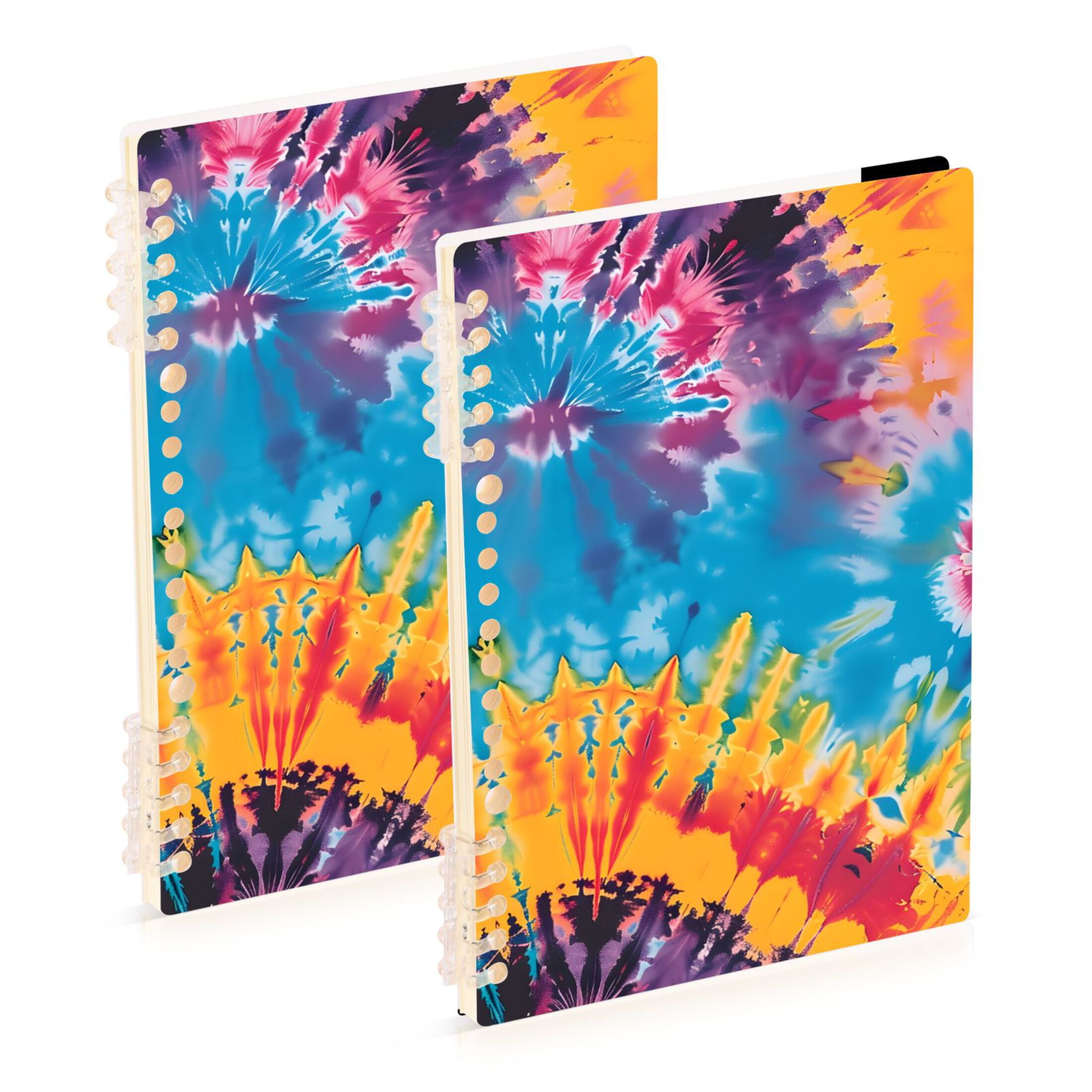Tye Dye Ring Binder Notebook Journey Note Diary College Ruled Spiral ...