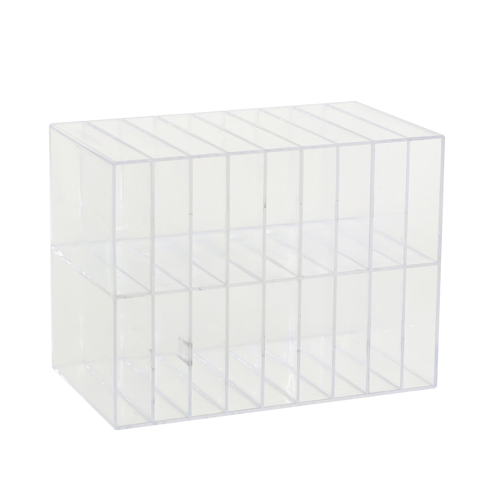 Tyeign 18-Slot Acrylic Marker Storage Rack, Double-Layer Clear ...