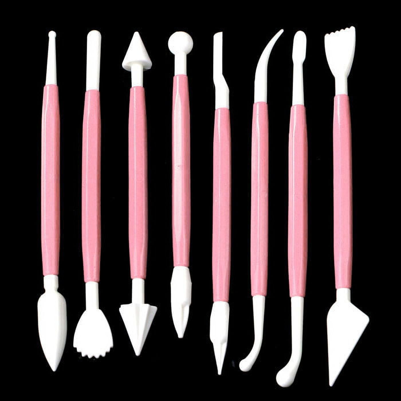 Tyeign 8-Piece Fondant Cake Decorating Modeling Tool Kit, Double-End ...