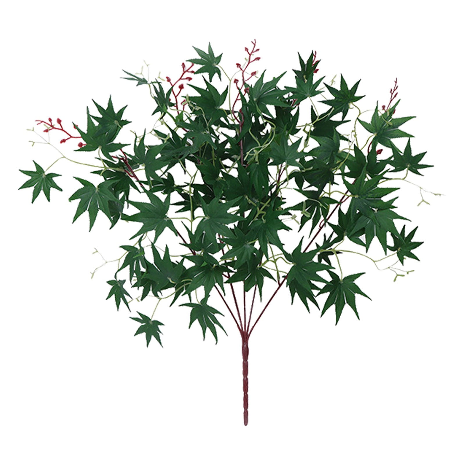 Tyeign Artificial Green Maple Bundle, Realistic Fall Foliage for Dining ...