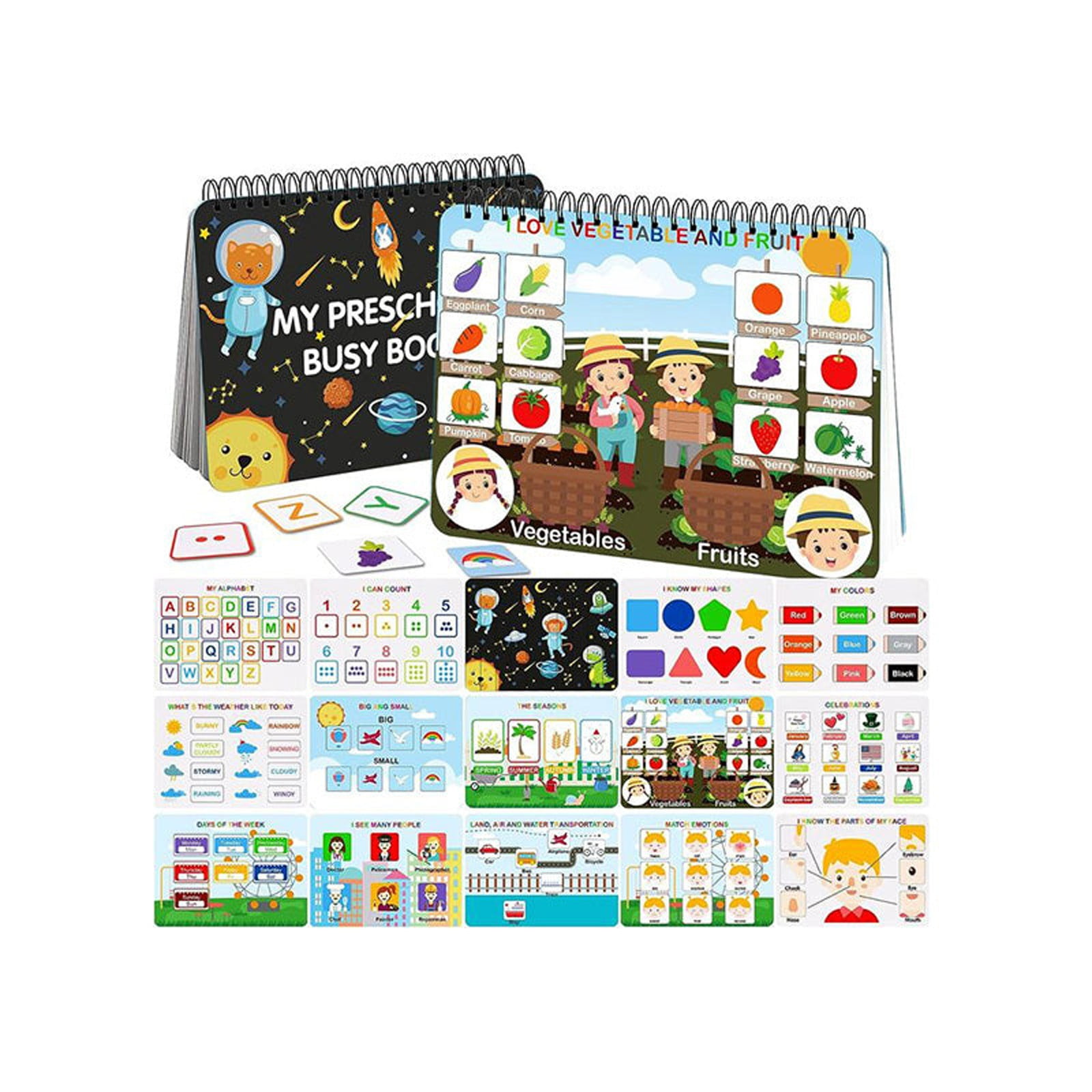 Tyeign Busy Book, My Preschool Preschool Learning Activities for ...