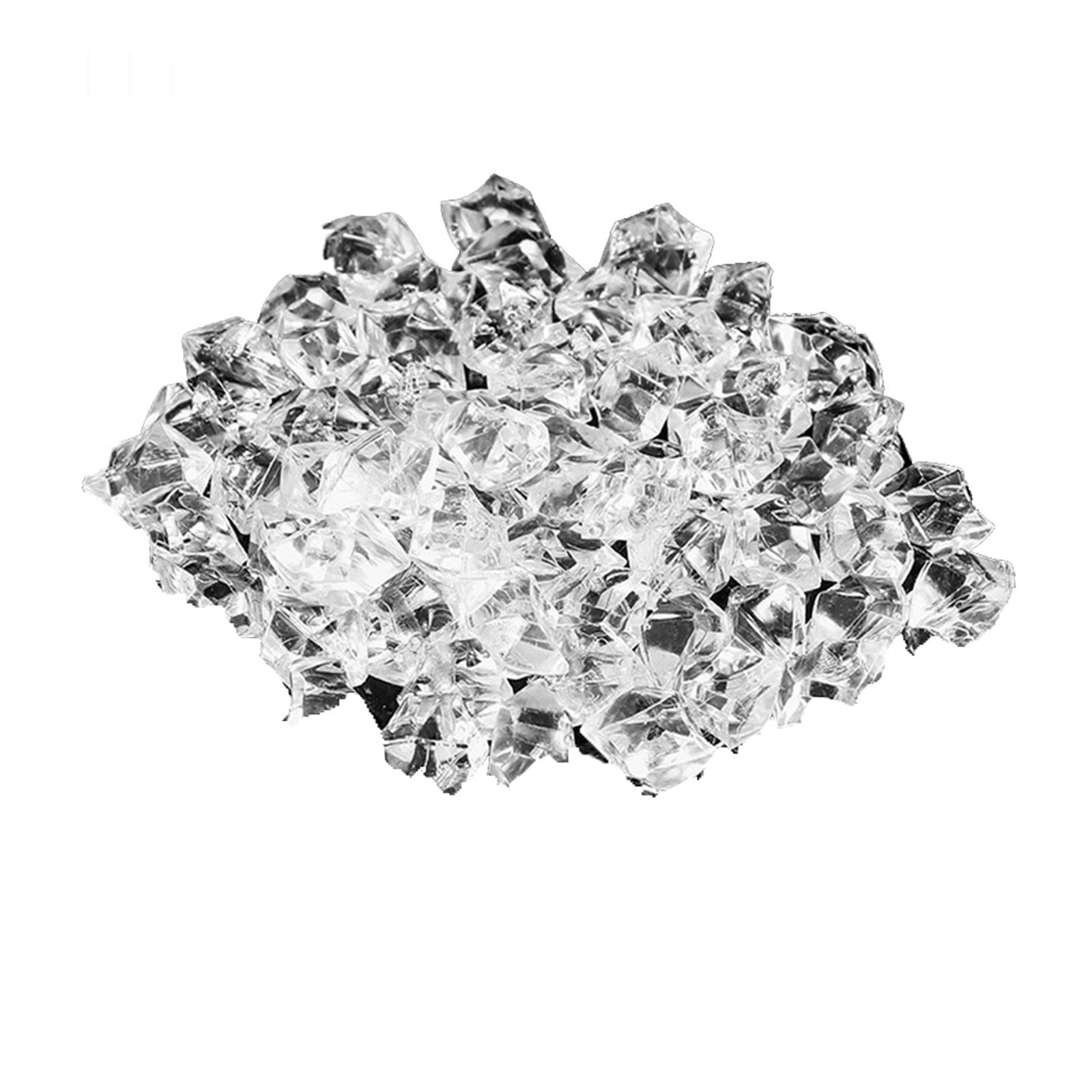 Tyeign Clear Acrylic Ice Rocks 10-12Mm, 200Ct Diamond-Cut Table Scatter ...