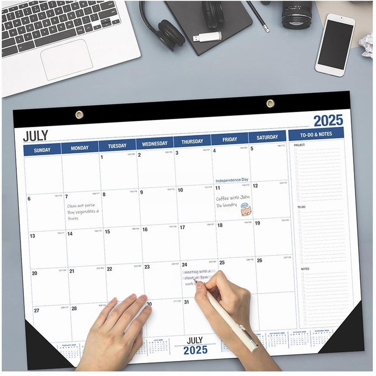 Tyeign Clearance Calendar 2025 Wall Calendar 18 Months January to 2026 ...